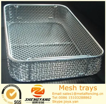 Surgical Instrument Tray With Handles Rectangular Wire Baskets ...