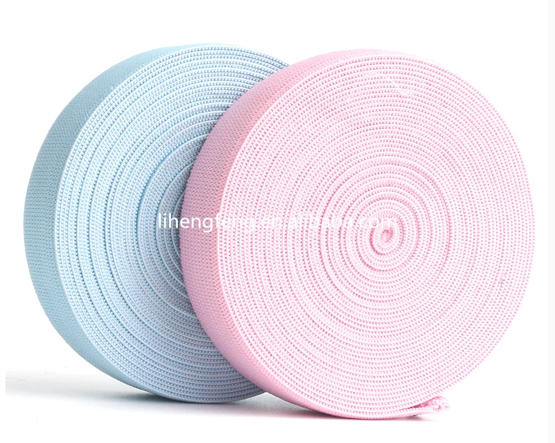 Customized Colorful 6 Inch Polyester Knitted Elastic Band For Garment ...
