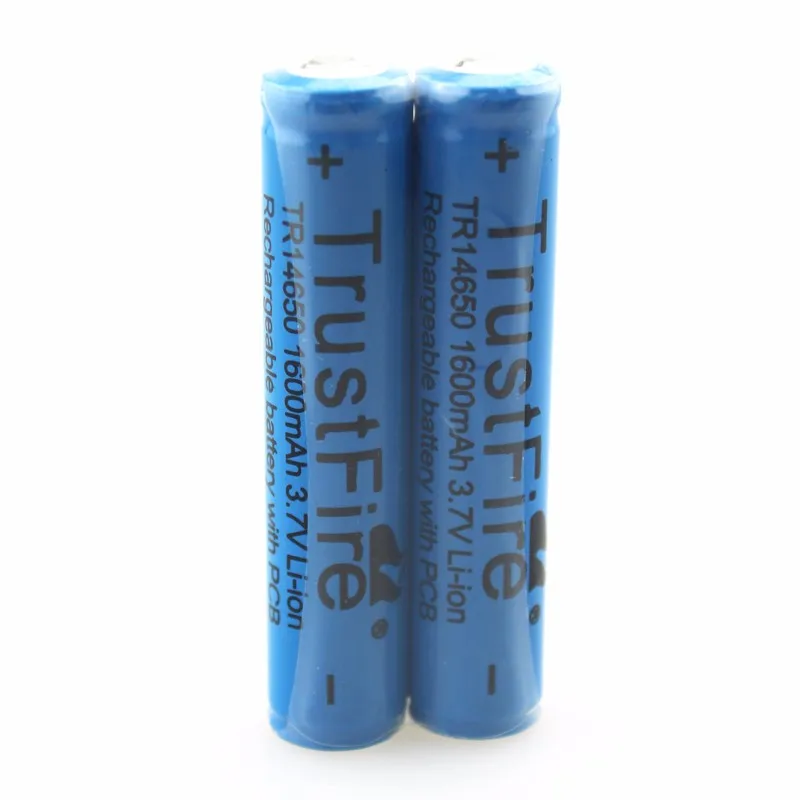 Trustfire 14650 3.7v 1600mah Li-ion Rechargeable Battery With Protected ...