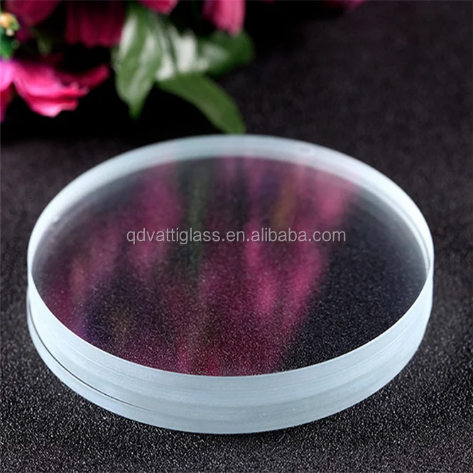 Clear Round Tempered Borosilicate Glass Discs for Decor