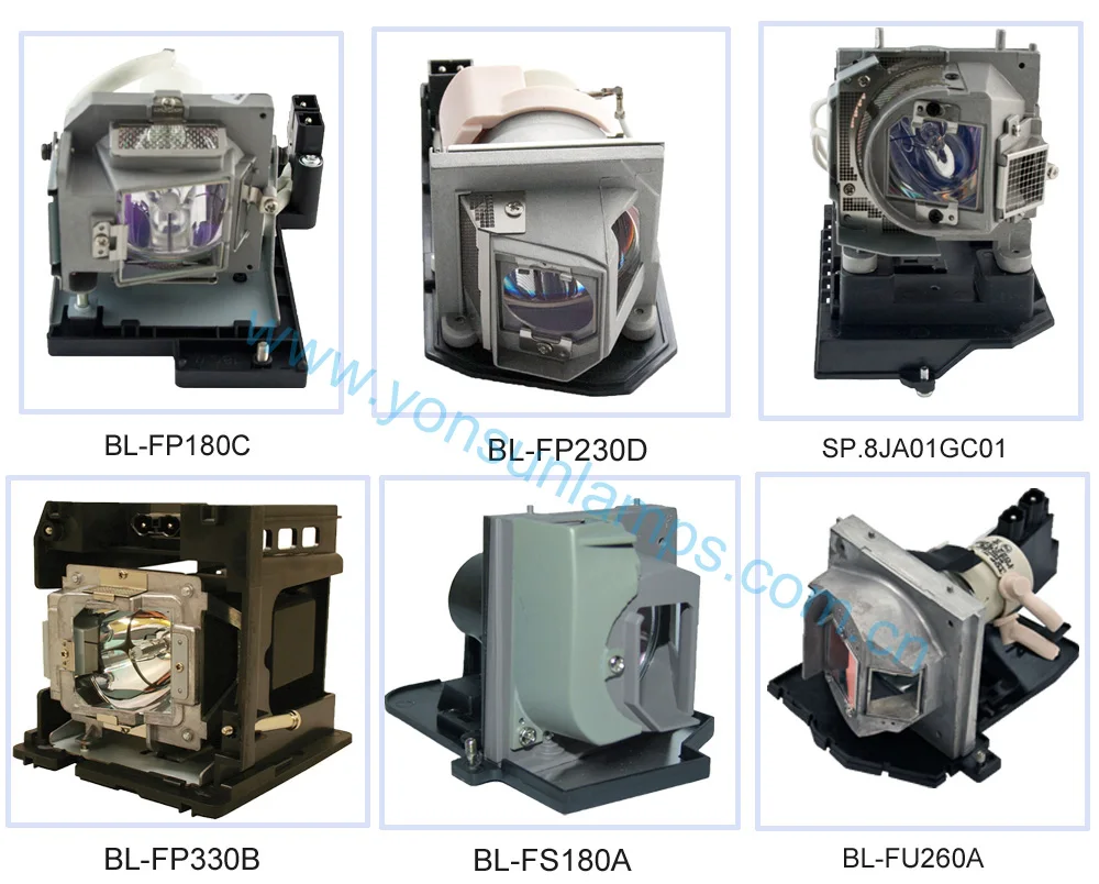 Shp114 Projector Lamp For Optoma Bl-fs200c Ep1691/ep7155 Projector ...