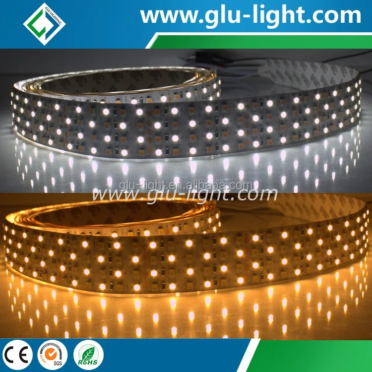 2400-6500k 4 Rows W+ww Bi Color 3528 Cct Led Strip 480led/m 24v High ...