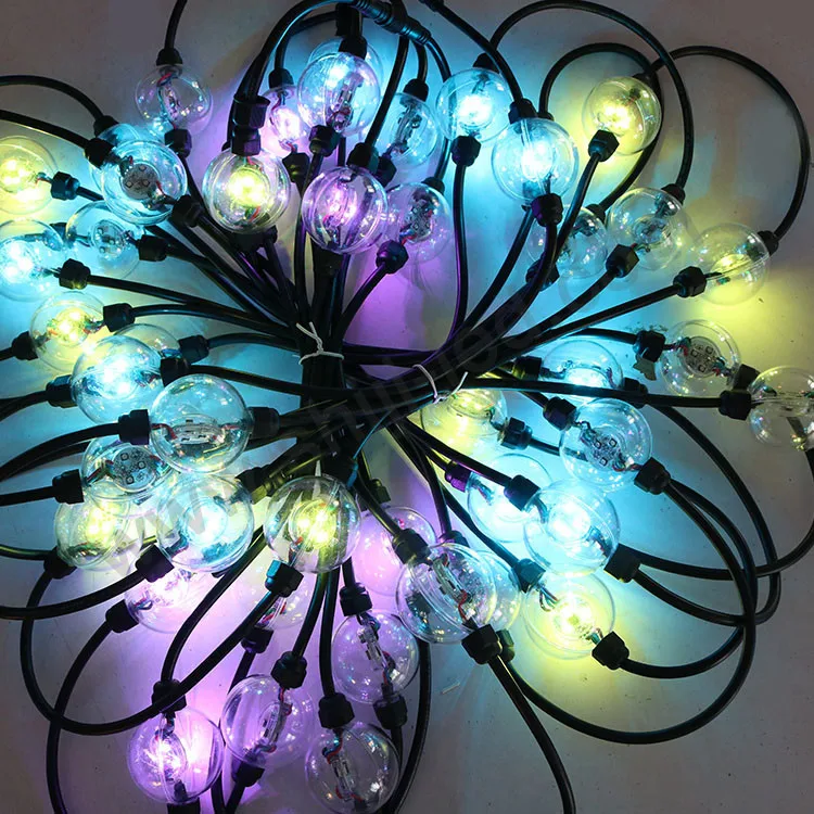360 Degree 50mm 3d Globe String Light Rgb Led Pixel Ball Dmx - Buy Rgb ...