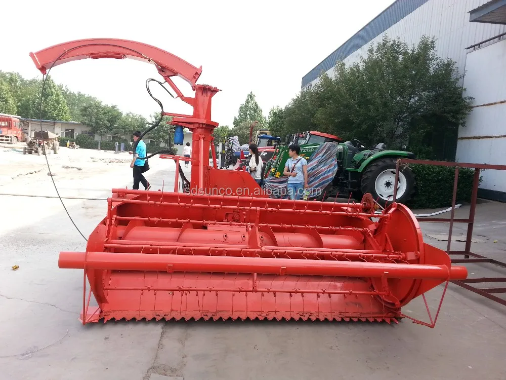 shandong sunco tractor napier grass harvester machine, forage harvester ...