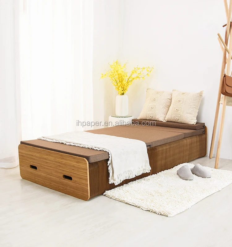 Creative Folding Bed - 70cm Wide Paper Bed with Mattress