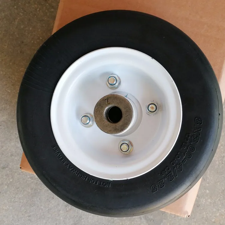 8x3.00-4 Semi Pneumatic Smooth Wheel Assembly For Mowers - Buy 8x3.00-4 ...