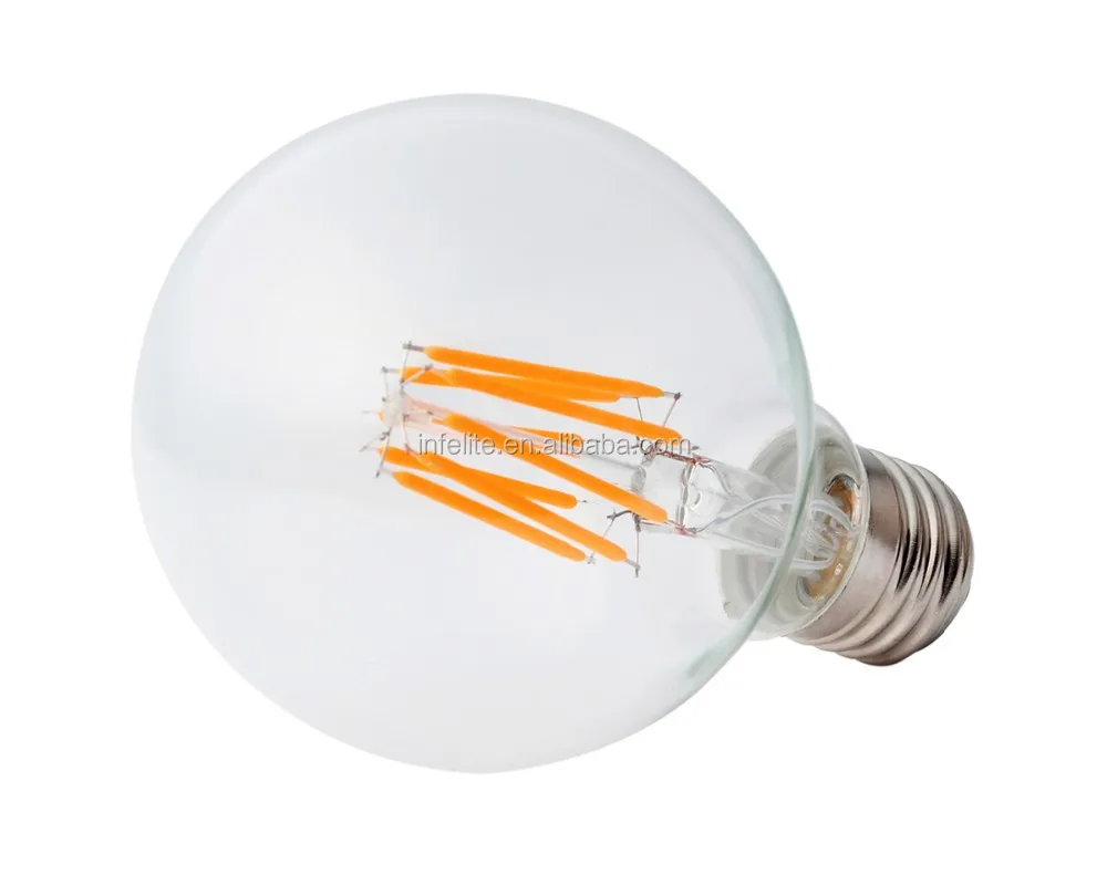 IN-G95-8-E27 LED Filament Bulb - Warm White, 50000 Hours