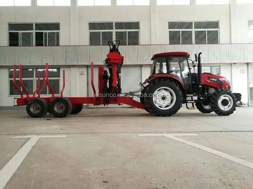 Tractor Trailer,Farm Tractor Log Loader With Trailer - Buy 3 Tons Log ...