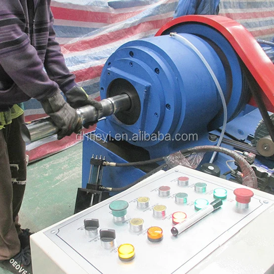Dh-t50e Hydraulic Round Stainless Steel Tube Pipe Embossing Machine ...