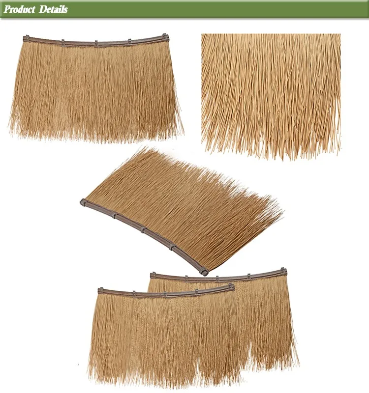 Decorative Plastic Thatch Tiles - Durable Roofing Solutions