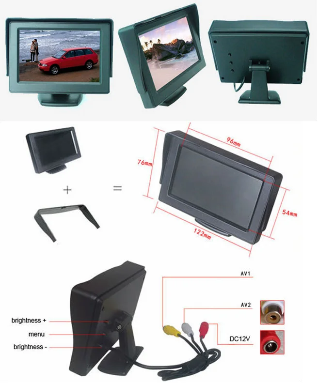 2.5 Inch Lcd Monitor With Rca Video Input - Buy 2.5 Inch Lcd Monitor,5 ...