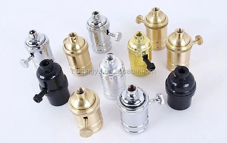 Vintage Lamp Holder Parts Retro Light Switch Brass Lamp Holder For ...