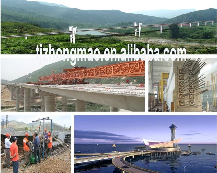 Post Tensioning Construction Flat Slab Wedge Anchorage for PC Strand ...