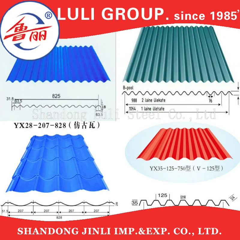 Color Coated Corrugated Steel Roofing Sheets Of Luli Group.(since 1985 ...