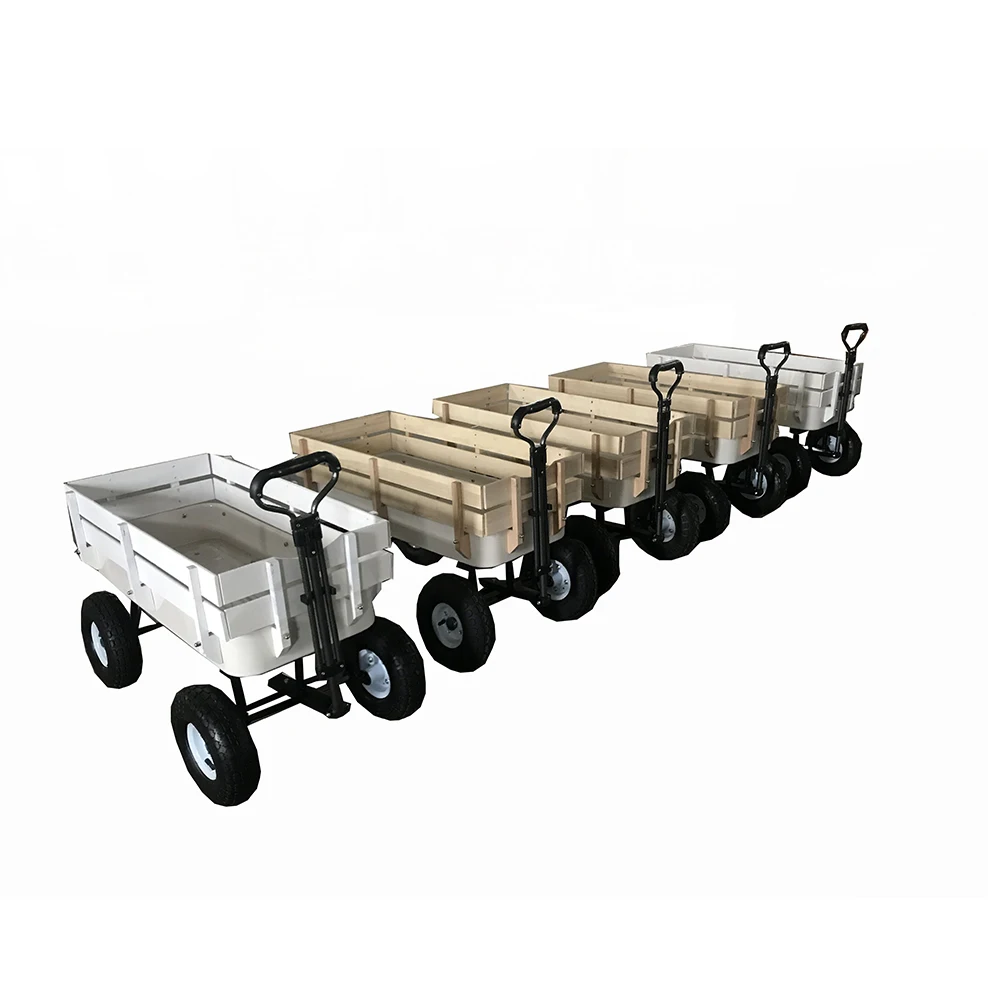 150kgs Foldable Beach Cart With 4 Wheels Wooden Sand Beach Cart - Buy 4 ...