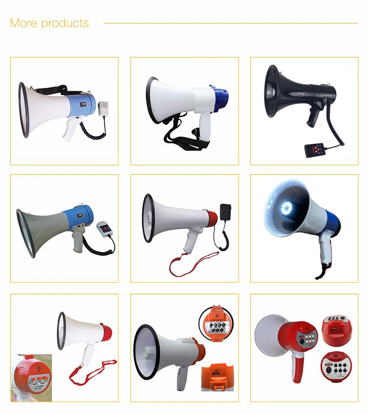 25w Military Handy Megaphone With Siren Built In And Usb - Buy Usb ...