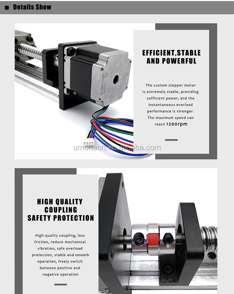 Polar Coordinate Structure 2-axis Robotic Arm Motorized Linear Guide Xy ...