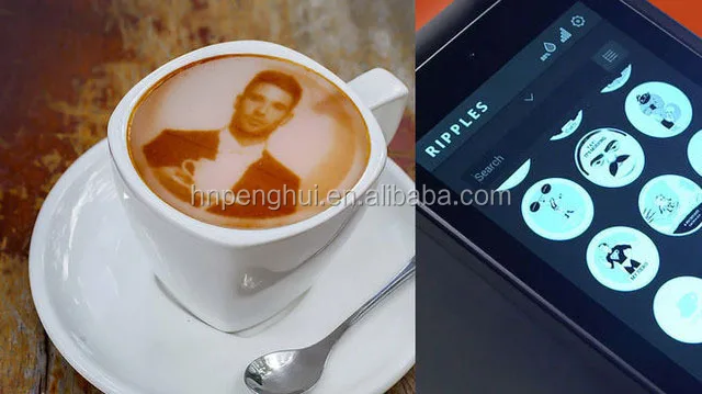 Digital Flatbed Food Cafe Printer - Coffee Foam Printing