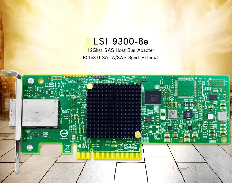 LSI 9300-8e 용 9300-8i LSI00343 PCI-Express 3.0 SATA / SAS 8 포트 SAS3 ...