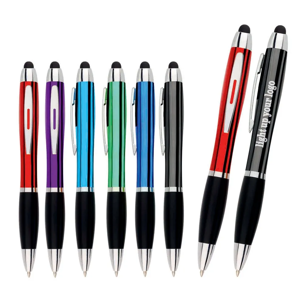 Oem Led Lighting Up Logo Pen Stylus Pen Customized Logo Light Up Pen ...