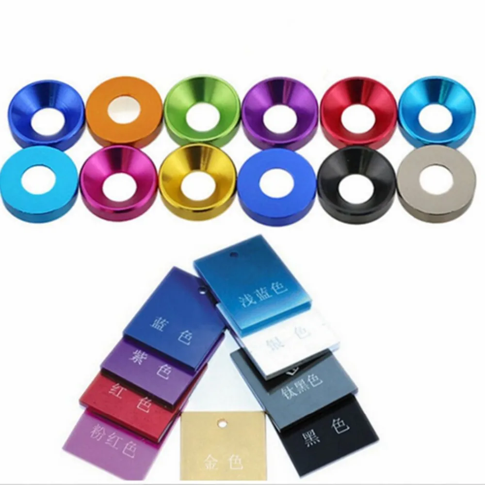 M6 Countersunk Washer Anodized Aluminum Washer Anodized Aluminum Alloy ...