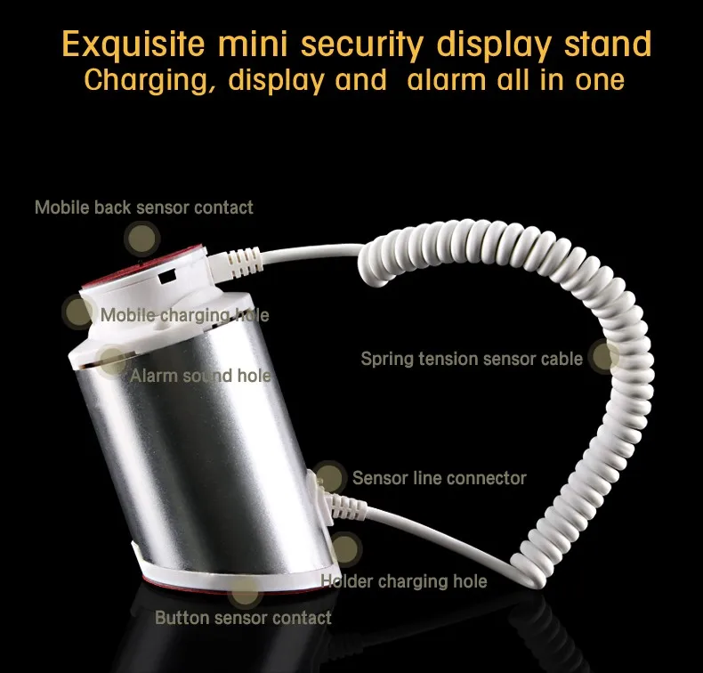 Mobile Phone Security Display Stand Security Anti-theft System For ...