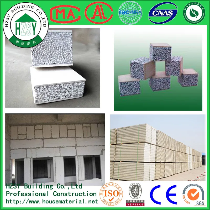 75mm 90mm 120mm Thickness Sandwich Light Weight Cement Eps Foam ...