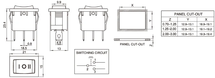 Kcd2 翘板开关 125v 16a 250v 25t85 1e4 Pti T125 R11 摇杆 - Buy 翘板开关 T85，翘板开关 ...