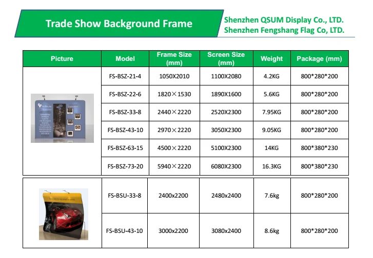 3x3m 3x6m Trade Show Booth Design Portable Retractable Panels Pop Up ...