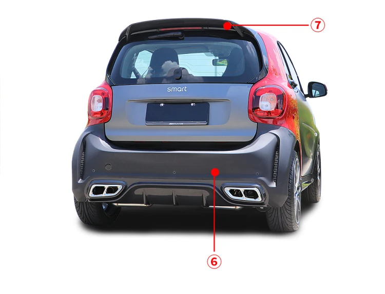 New Smart Body Kits For Mercedes Benz Smart Body Kit 2015-2018 Smart ...