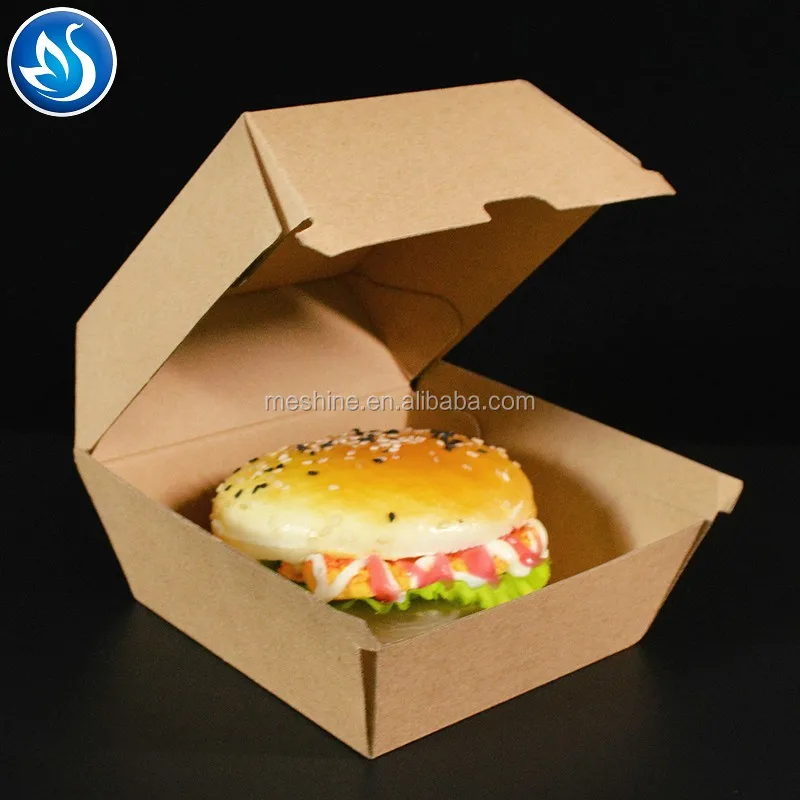 Custom Logo Printed Disposable Foldable Paper Burger Box - Buy Kfc ...