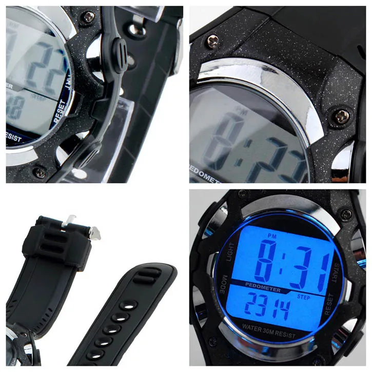 Digital Lcd Display Alarm Sport Watch Hand Writs Watch Brand Cheap ...