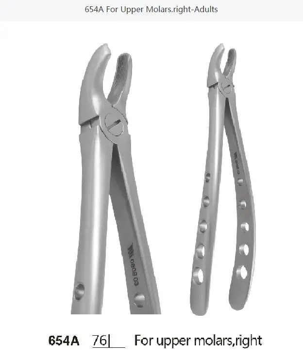 654a Orthodontic Tooth Forceps For Upper Molars Right Tooth/dental ...