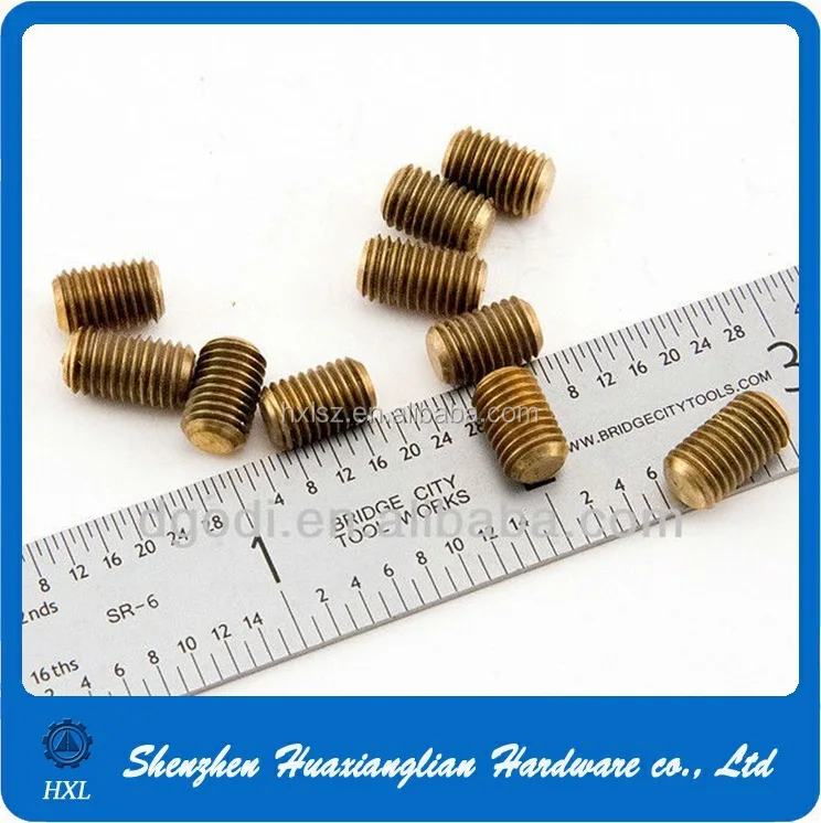 DIN 551 ISO 4766 High Precision M2 M3 Brass Stud Set Screw