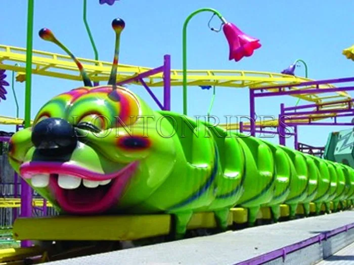 Hot Sale! Mini Roller Coaster Caterpillar Rides Thrill Track Train ...