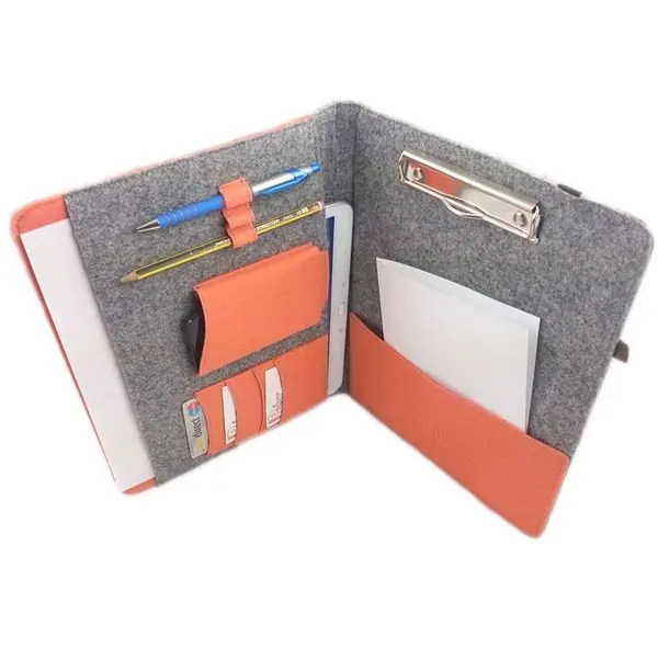 Multi Functional Felt A4 Document Bag Felt File Folder With Bracket ...