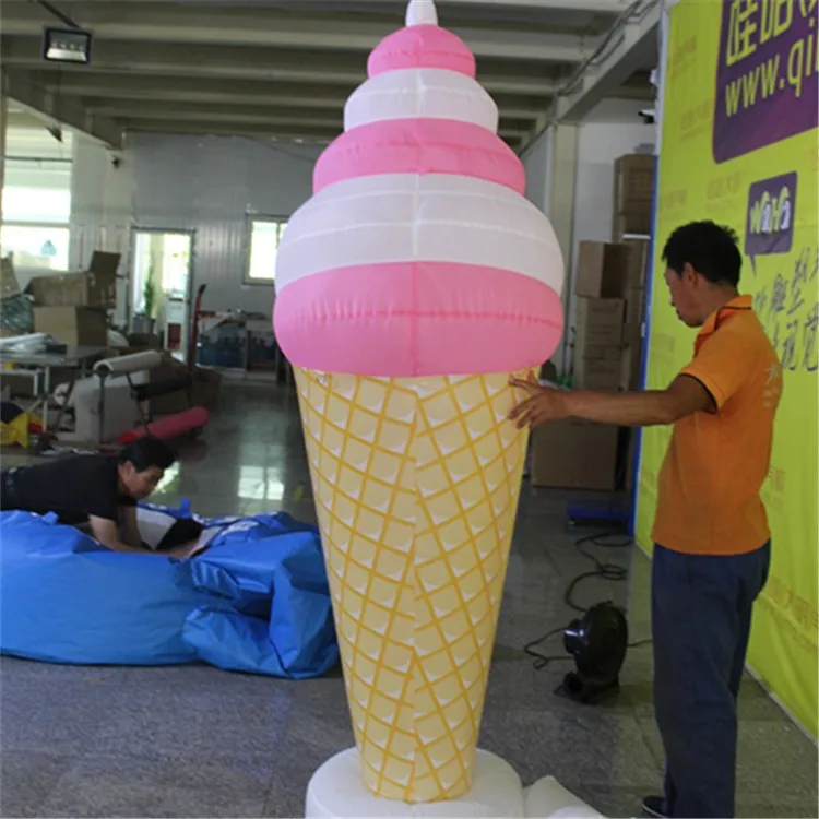 Giant White Inflatable Ice Cream For Advertising Hot Sale Inflatable ...