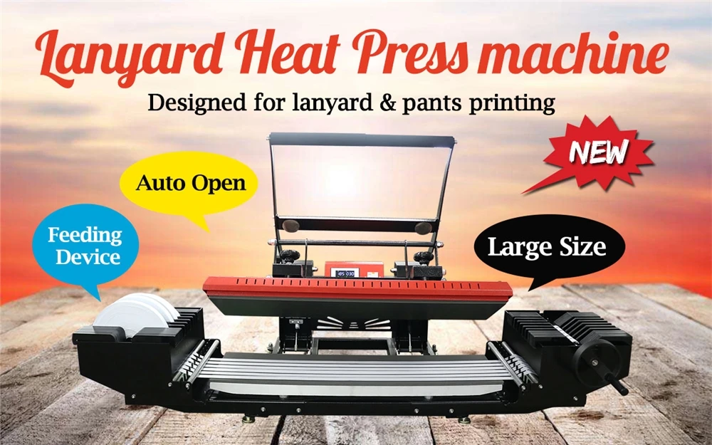Sublimation Lanyard Heat Press Transfer Printing Machine With Feeding ...