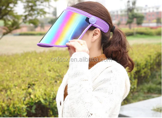 Adults Men Women Unisex Uv 100% Protection Sun Visor Hat / Visor Cap Uv ...