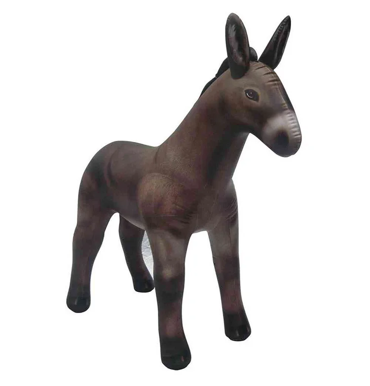 High Quality Pvc Large Inflatable Donkey Durable Plastic Realistic Blow ...
