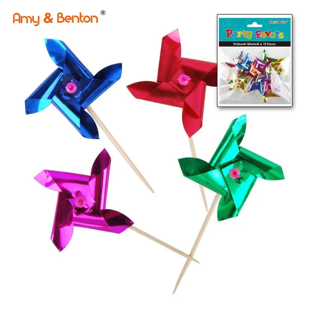 Promotional Hot Selling Small Plastic Colorful Windmill Toys For Kids ...
