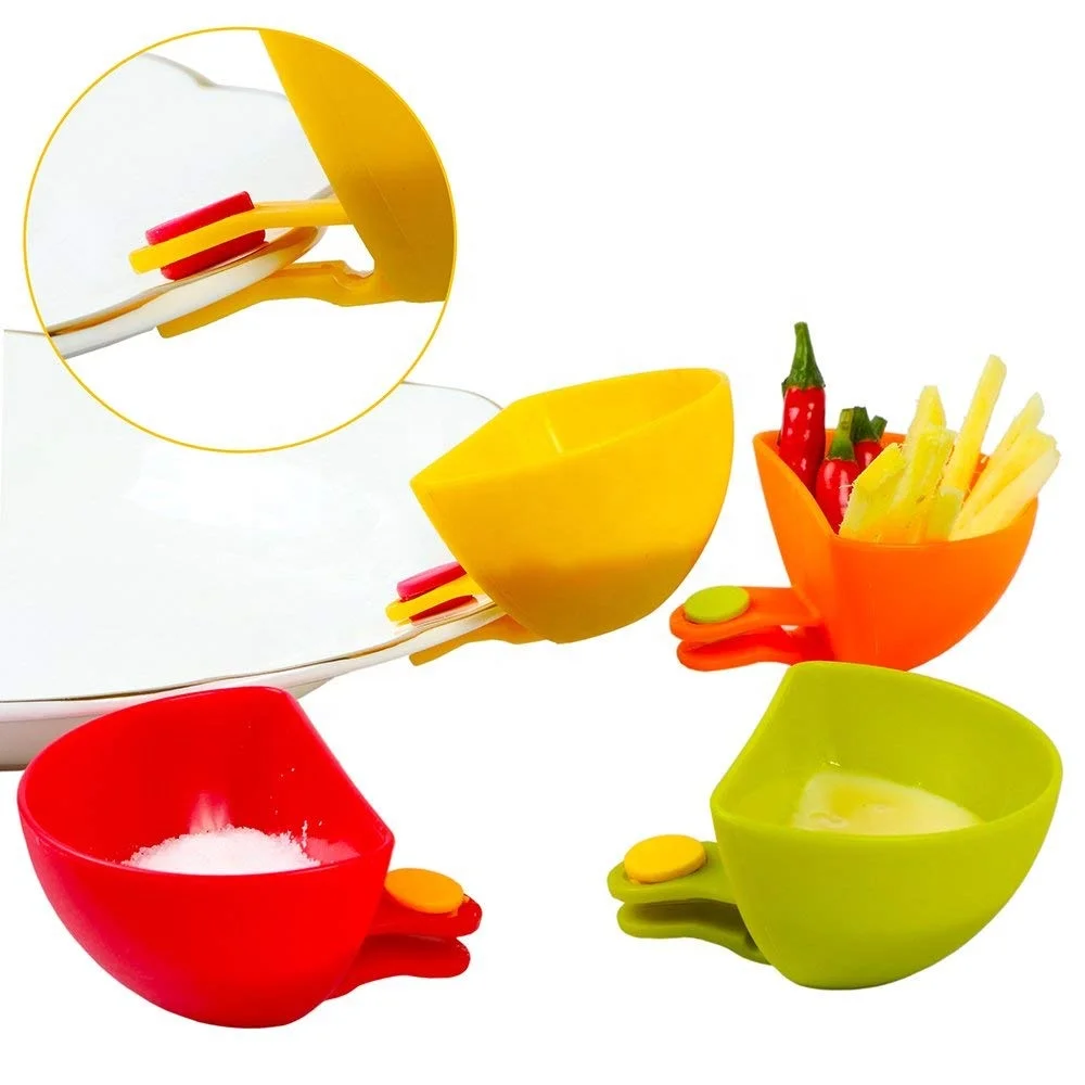 Nbrsc Kitchen Tool Plastic Dip Clips Colorful 4 Pcs Bowl Clips Tomato ...