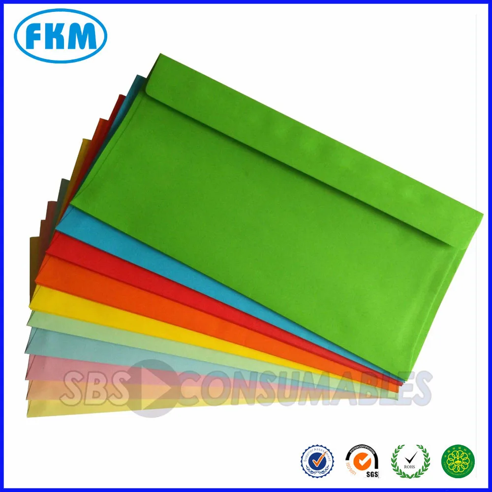 Rainbow Dl Envelopes. 10 Colours. Self Seal Colour Paper Envelopes ...