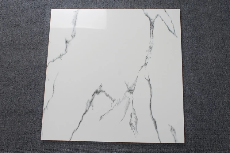 High Quality Ceramic Floor Glazed White Marble Tile 600x600 - Buy White ...