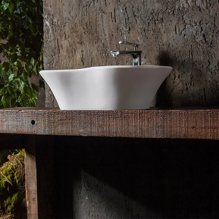 Wash Basin Freestanding Platform - White Matte. - Buy Wash Basin ...