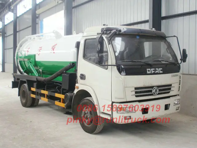 Sewage Tanker Septic Tank Truck 6m3 Vacuum Tankers - Durable & Efficient