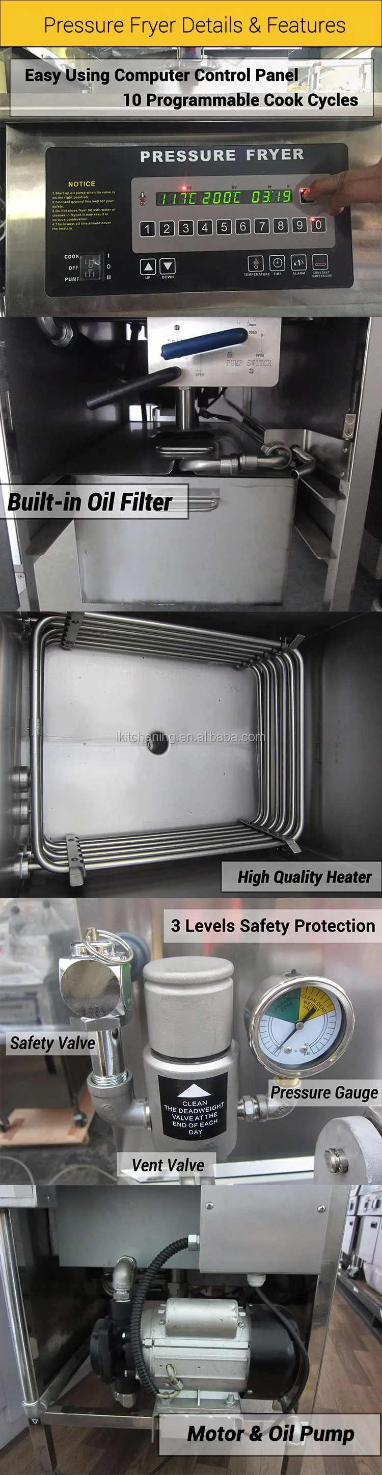 Henny Penny 600 Kfc Pressure Fryer Electric Machine With Oil Pump & Filter Pfe-600 Kfc Pressure ...