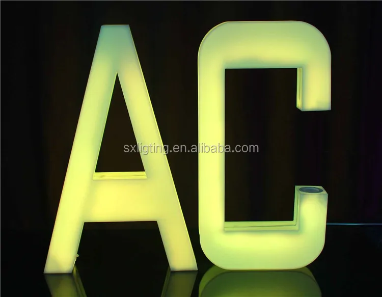 Factory Supply Luminous Letters Decoration Light 3d Letter A Solor ...