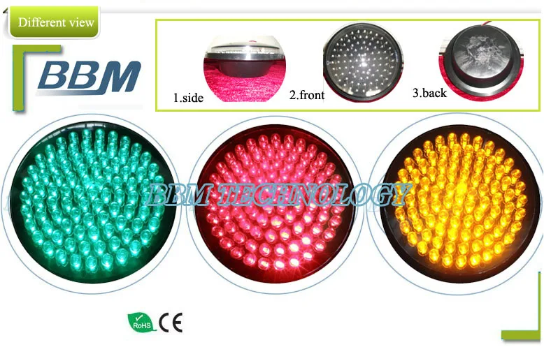 200mm Tri-color 12 Volt Led Traffic Light Bulbs - Buy 12 Volt Led ...