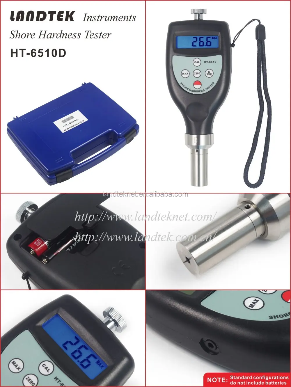 Handheld Shore D Hardness Tester Ht-6510d For Hard Rubber,Plastic - Buy ...